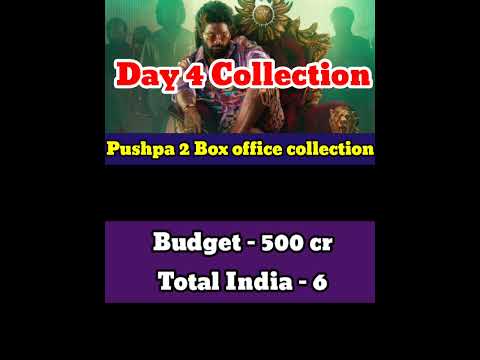 Pushpa 2 Day 4 collection | Pushpa 2 box office collection