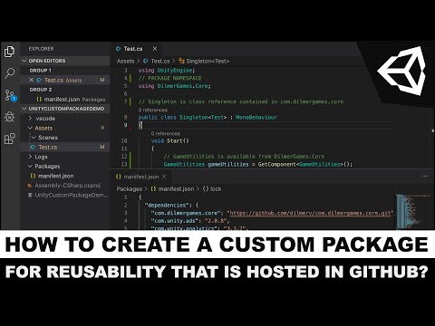 Learn Unity3d Custom Packages How To Create A Custom Package Hosted In ...