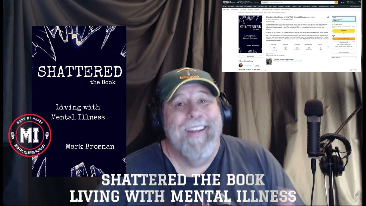 Shattered The Book- Living With Mental illness | For Sale at Amazon  Mark MI Words