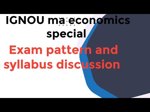 IGNOU ma economics syllabus and exam pattern! IGNOU ma economics exam