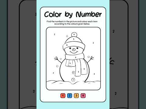 Christmas Color by Number and Sight Word Worksheets