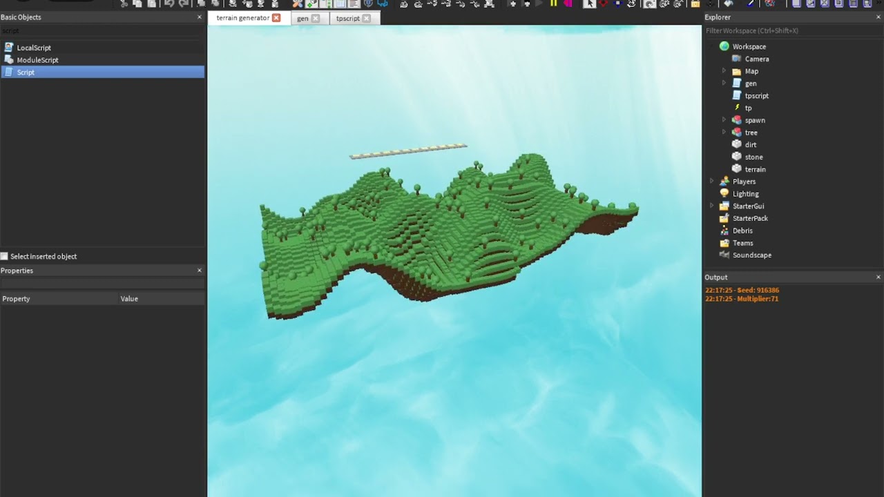 Retrostudio working terrain generator