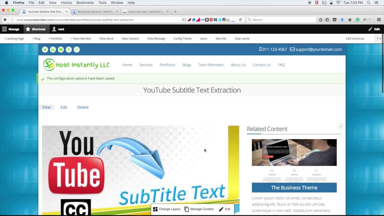 Set Background Image  - Drupal 8 Drag and Drop Website Builder