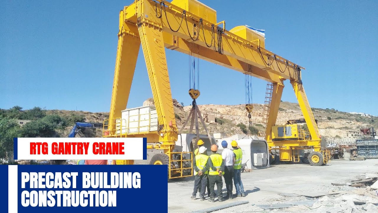 40T Rubber Tyre Gantry Crane Applied For Precast Building Construction @AICRANEGLOBAL