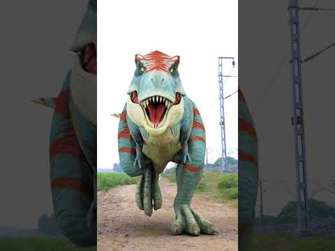 T-rex Dinosaur Chase #dinosaur #dinosaurs #jurassicworld