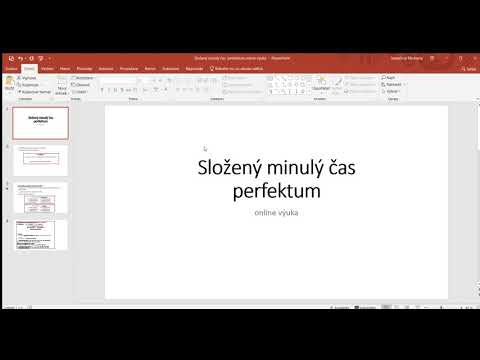 NJ 9. ročník: složený minulý čas perfektum