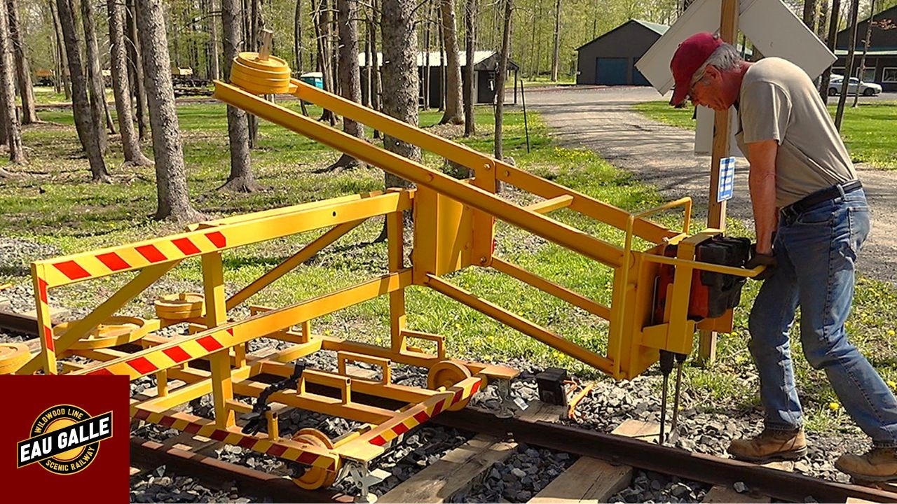 First Test of Home Built Narrow Gauge Track Tamper