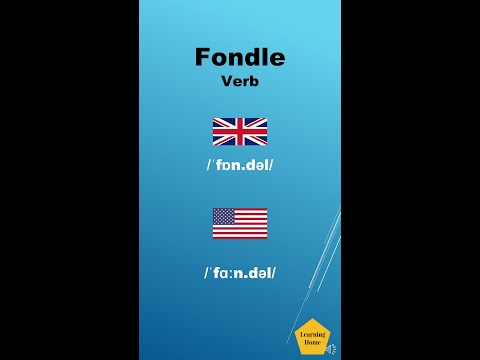 Fondle meaning pronunciation and synonyms #Shorts