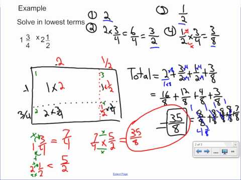 Multiplying Improper Fractions