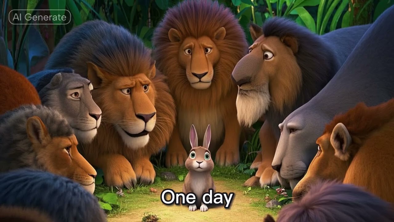 The Lion and the Hare | Panchatantra Moral Story for Kids