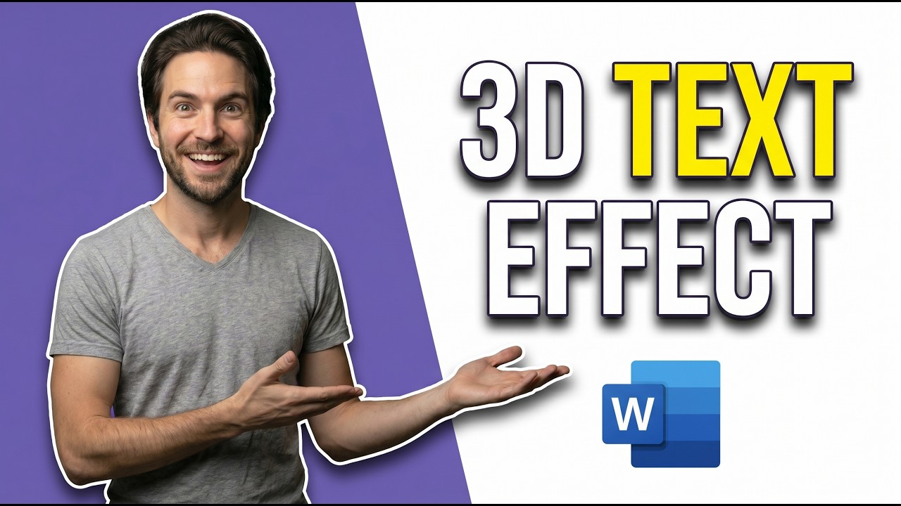 How To Make 3D Text Effect In Word (Easy Guide)