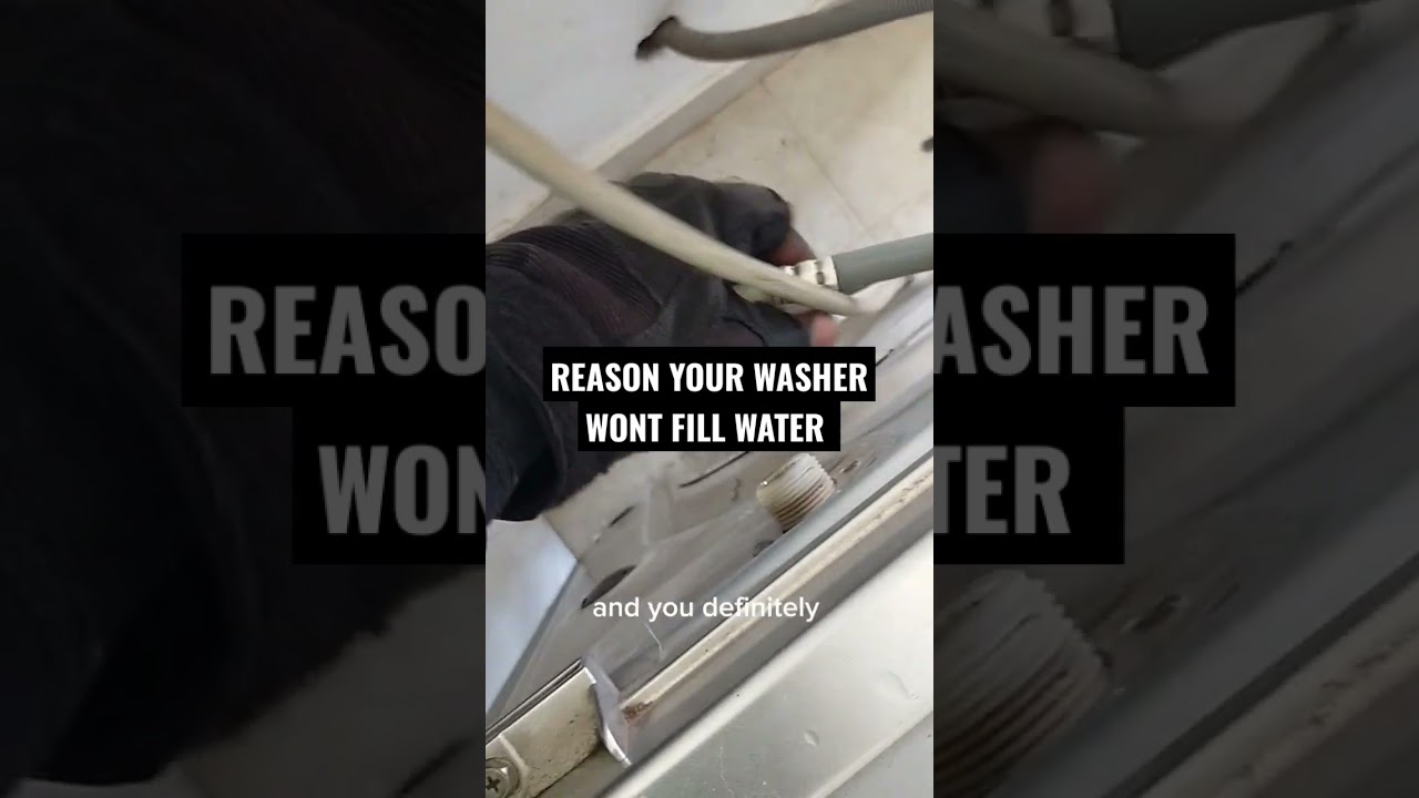 common reason your machine won't fill water...4E/4C error code EXPLAINED