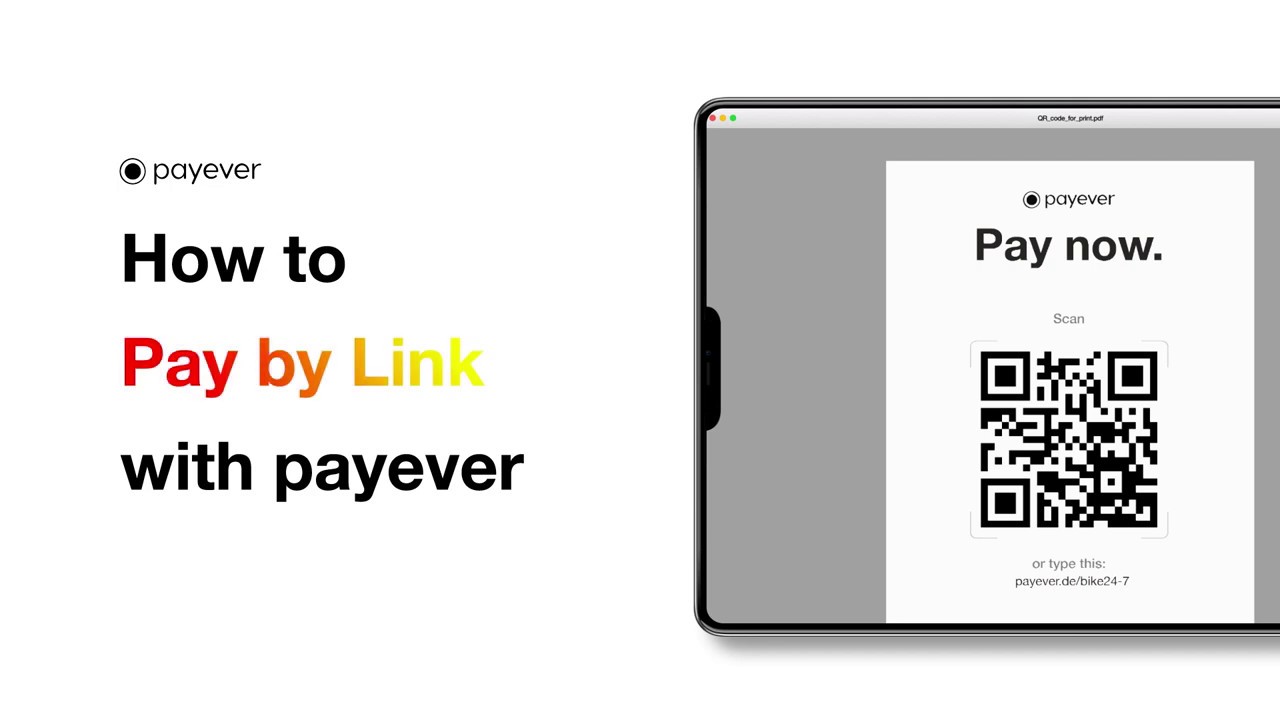 Pay by link with payever