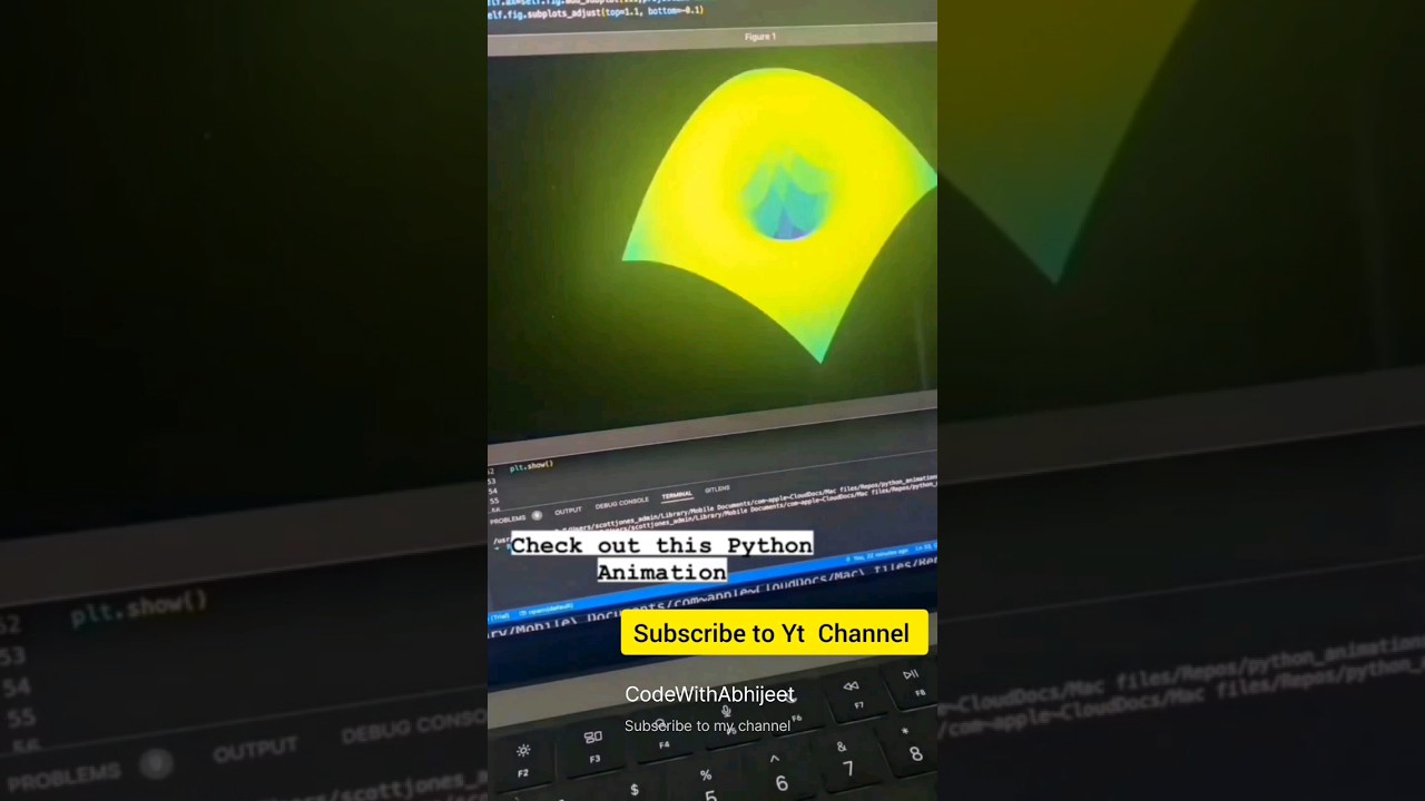 Animation Video | Python Programming | #animation #python #coding #graphics | Subscribe to Channel😍