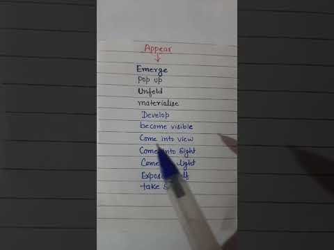 Appear synonyms