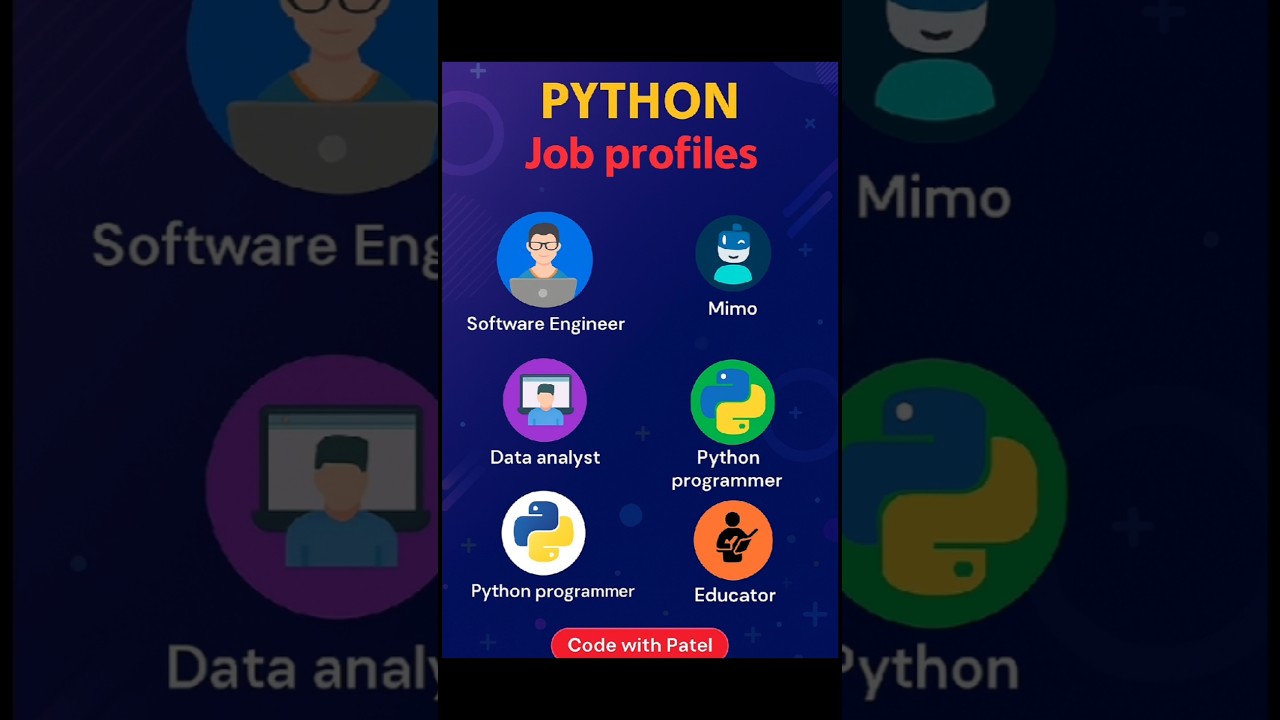 🔥 Top Python Job Profiles You Must Know in 2025 | High Demand Python Careers #python