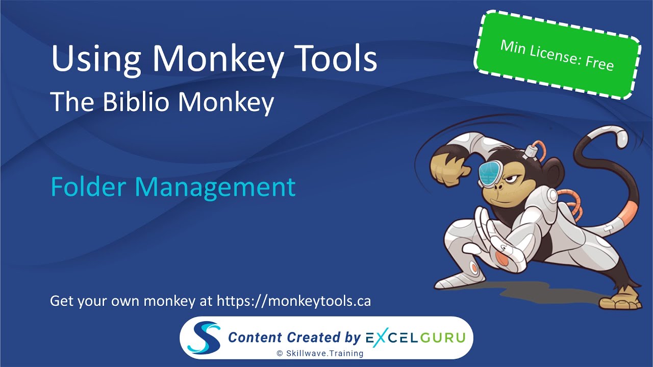 Using Monkey Tools - Biblio Monkey - Folder Management