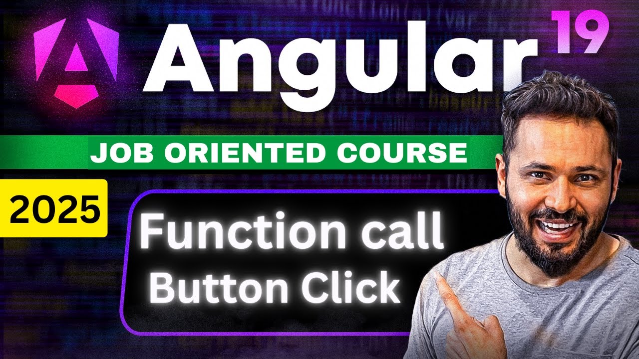 Angular 19 Tutorial #9 Function call on Button Click