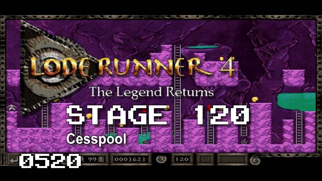 Lode Runner 4 - Stage 120 - Cesspool [0520]