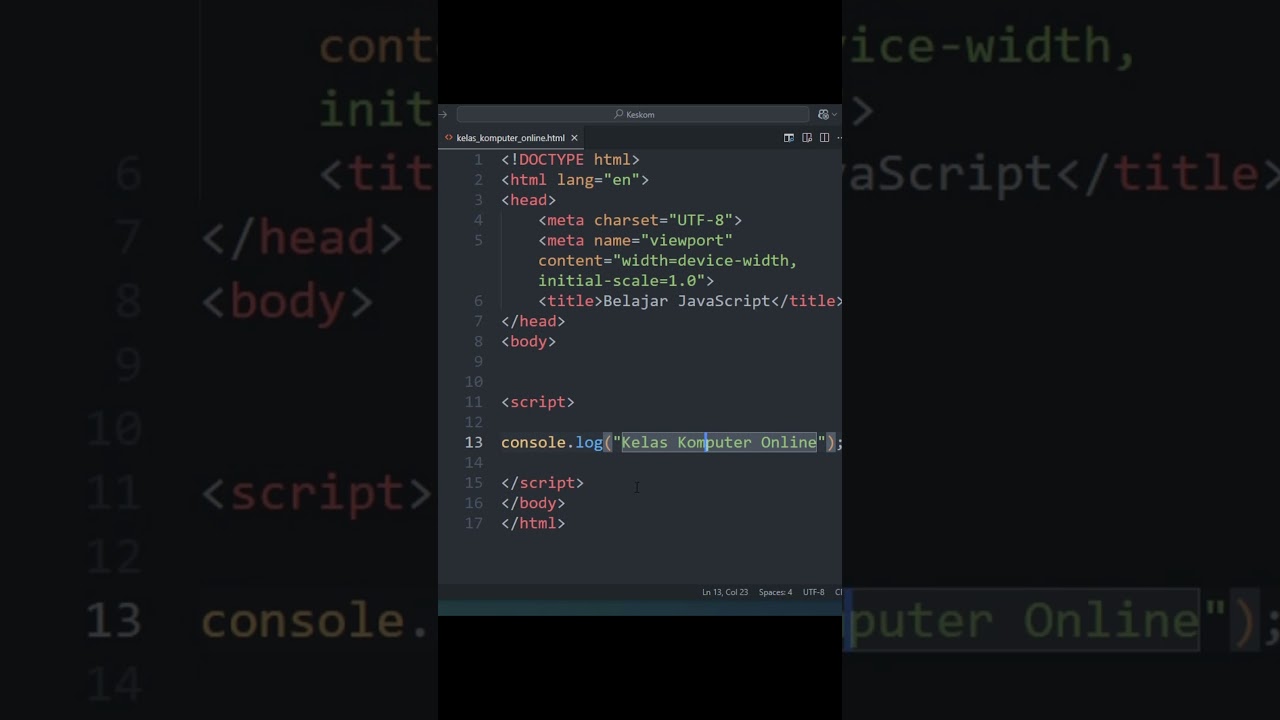 Belajar JavaScript Dari Nol Untuk Pemula: Apa Itu Console.log?