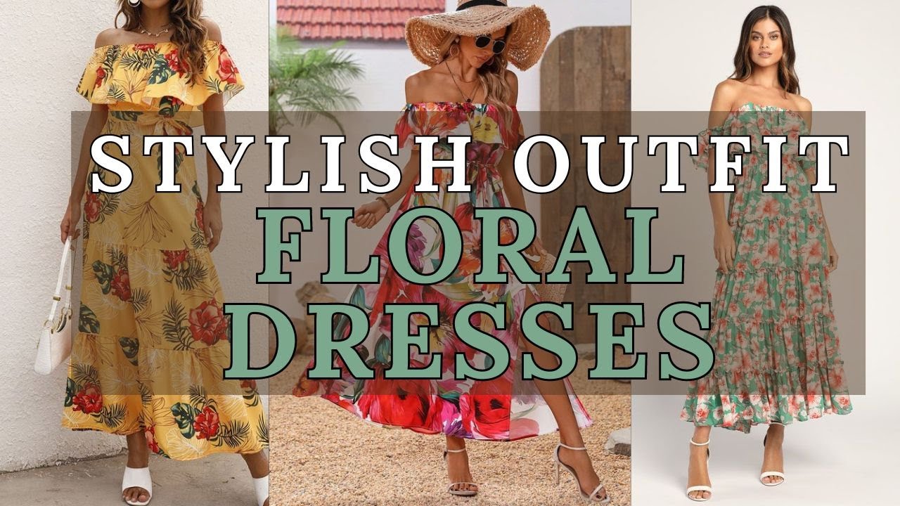 Stylish Off-Shoulder Floral Dress Outfit Ideas for Every Occasion 🌺 2024 Fashion Trends