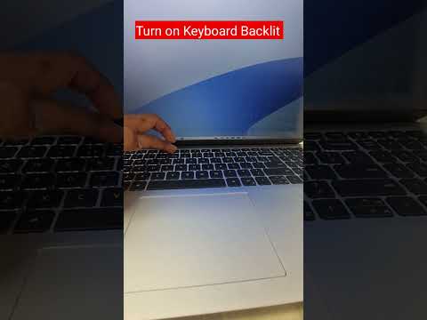 dell laptop keyboard light turn on | how to on keyboard light