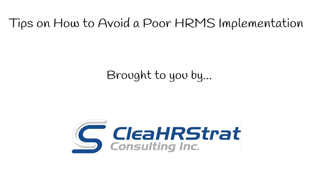 HRMS Tips: Before your implementation project begins