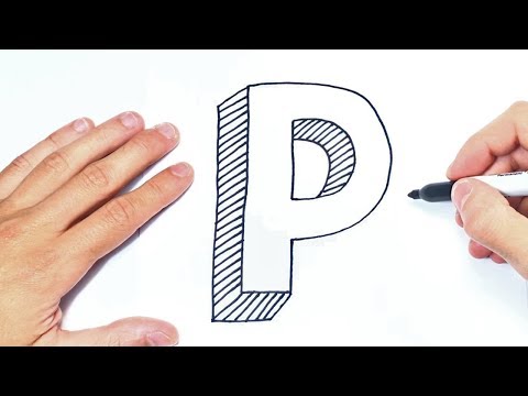 Cómo dibujar la Letra P | Dibujo de la Letra P