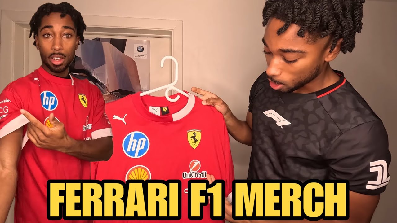 FERRARI F1 MERCH TRY ON/ REVIEW | FORMULA 1 2025!