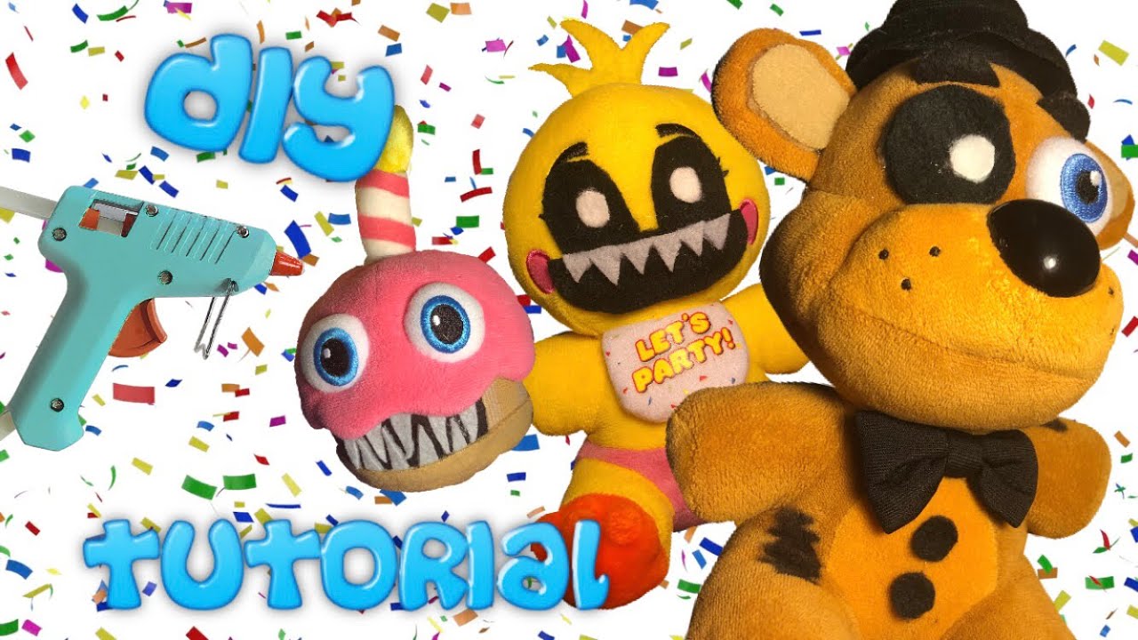 DIY Random FNaF Characters Plush TUTORIAL! (No Sewing!)