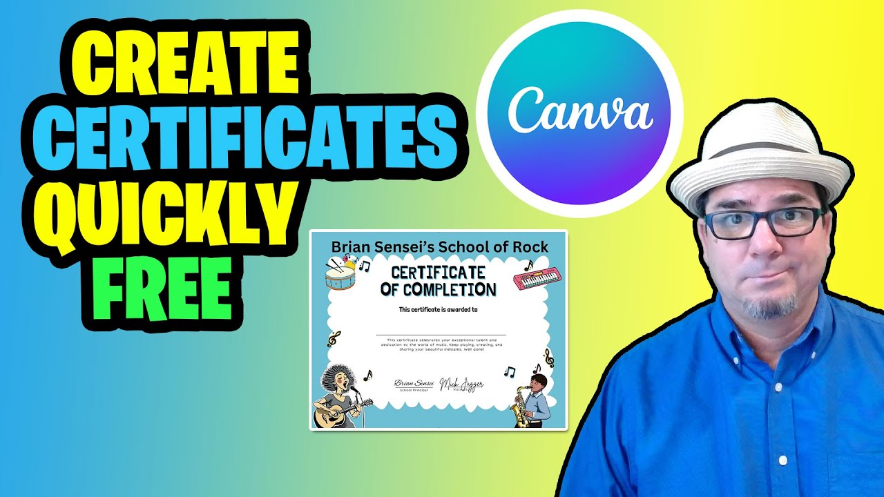 How to Design a Certificate with Canva Free 🤩
