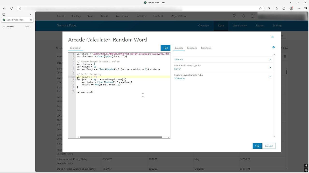 Generating Test Data using Arcade/Python