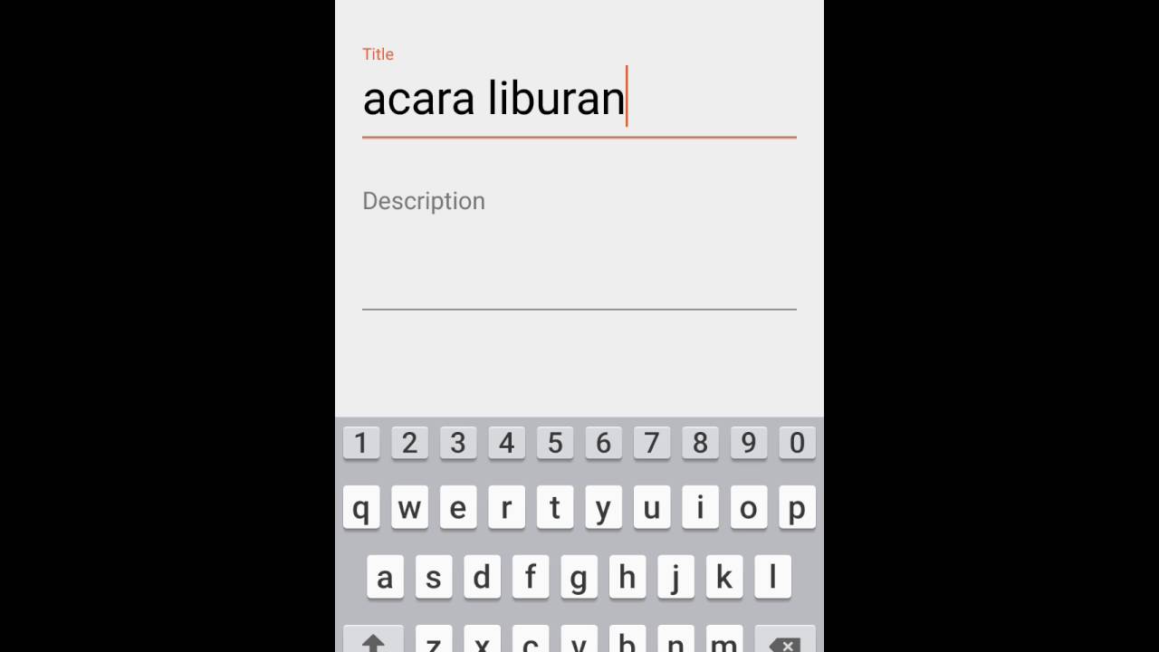 Android Note App Sqlite with Material design