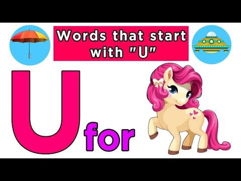 Letter U Words for kids | Words Starting with U | Alphabet U | Letter U Words | U Letter Words