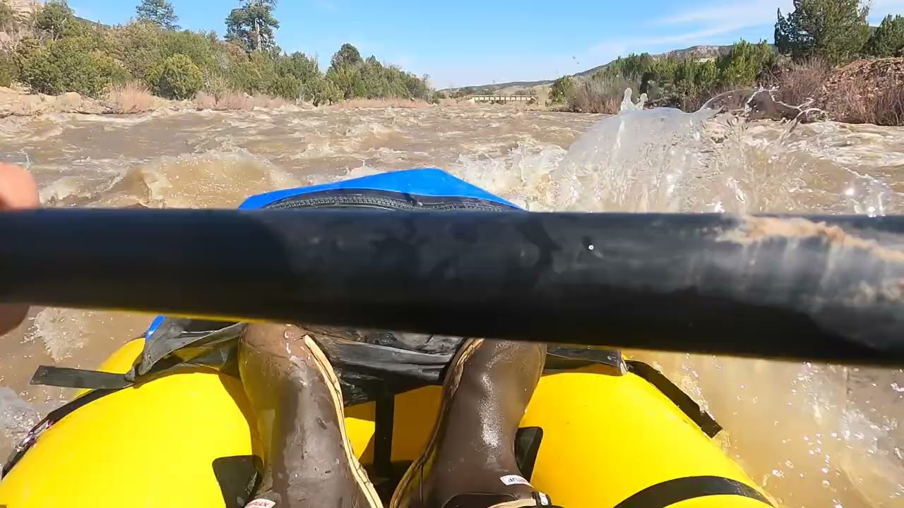 Rio Chama 2022 - 2,100 cfs.  Put in: Monastery. Take Out: Big Eddy.