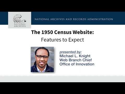 1950 Census: Overview of Website Features