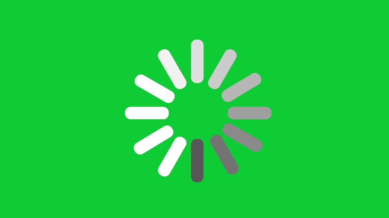 The Perfect Loading Circle - 4K Green Screen [FREE]