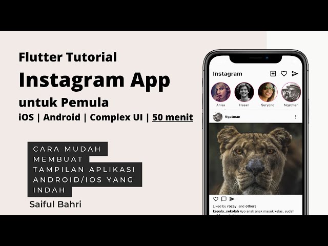 Layouting the UI for Instagram and creating the Rest API