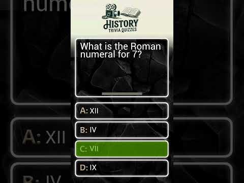 What is the Roman numeral for 7?