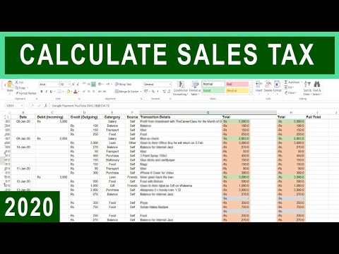 How to Calculate Sales Tax in Excel - Tutorial