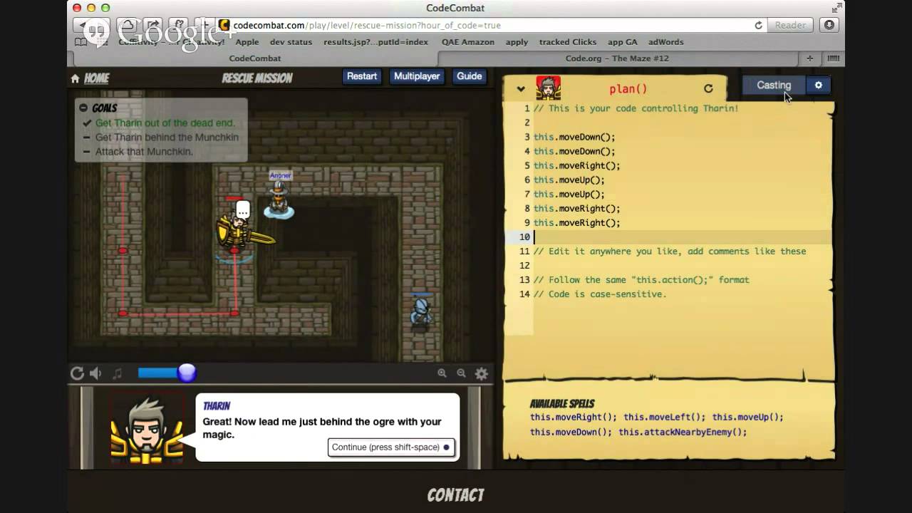 #HourOfCode What next = Code Combat