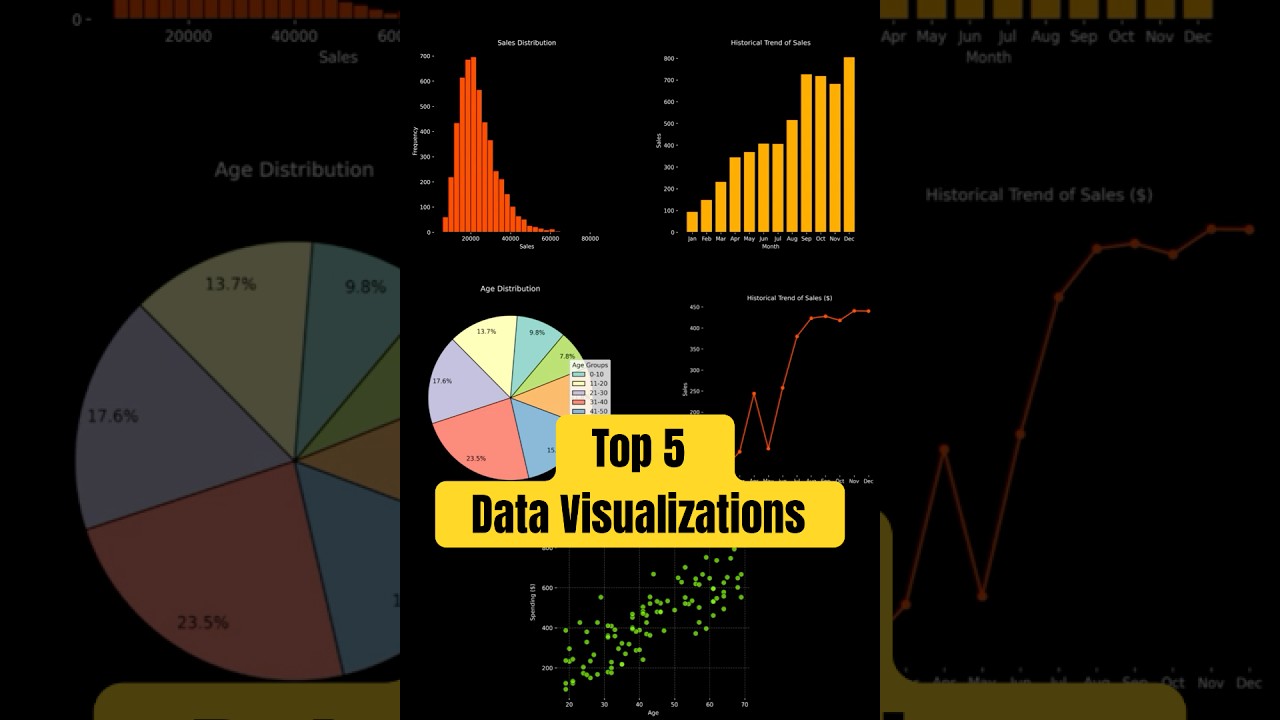 Top 5 Data Visualizations | Insights from Data | Data Analysis with Python | Data Analytics