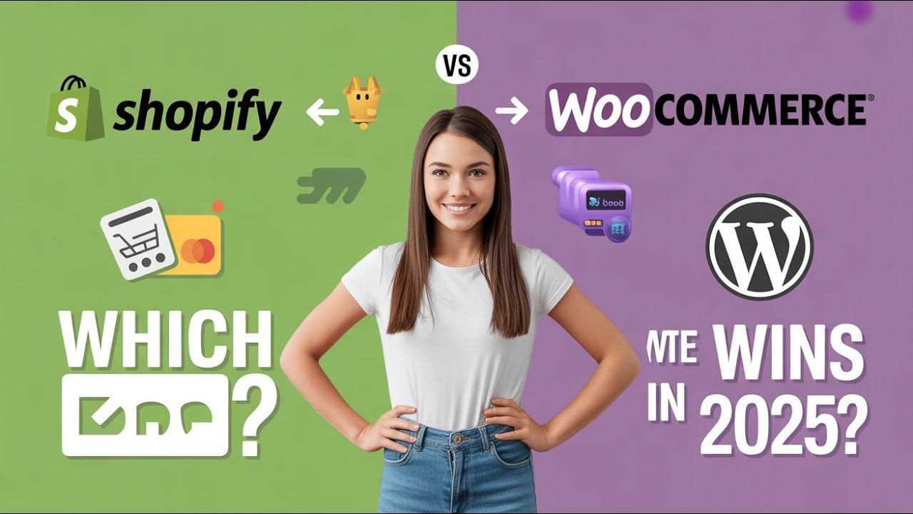Shopify vs WooCommerce (2025) | Which E-Commerce Platform Is Best for You?