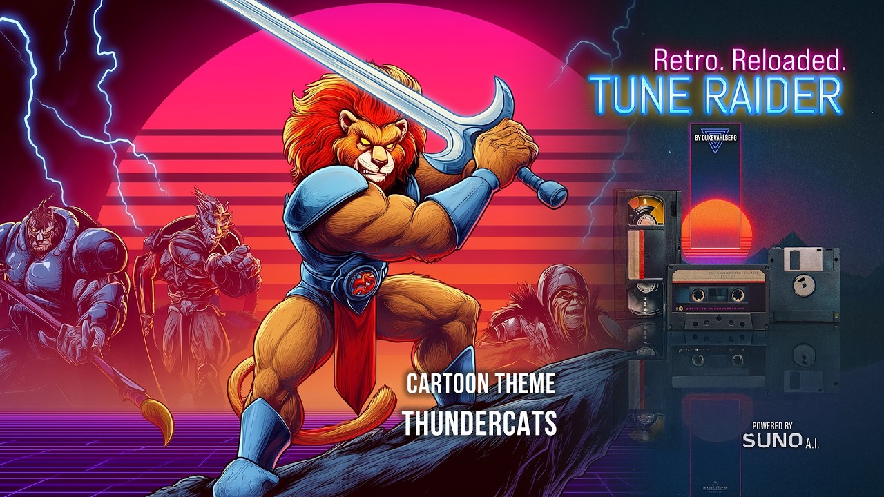 ThunderCats Intro Theme | Epic 80s Synthwave AI Remix | Retro Cartoon | Tune Raider