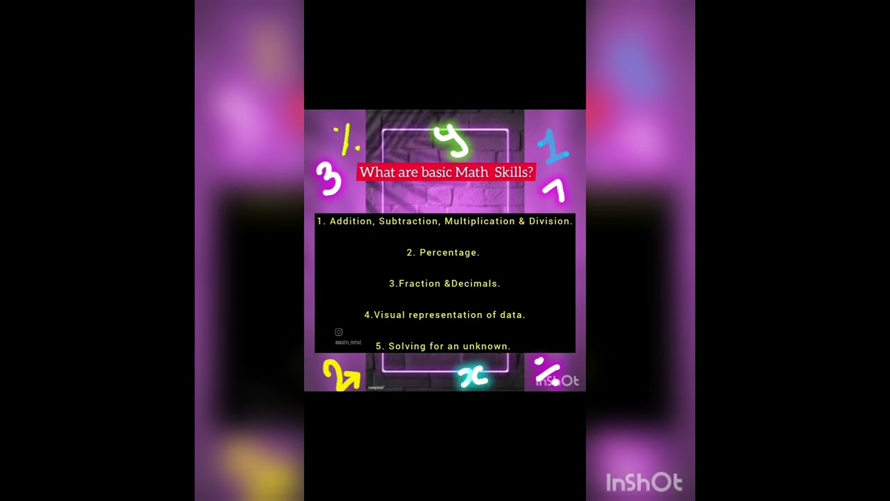 What are basic Math skills?????