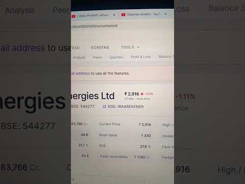 WAAREE ENERGIES LTD #trading #sharemarket #daytrading#latestvideo #share #uptrend #sharemarkettoda