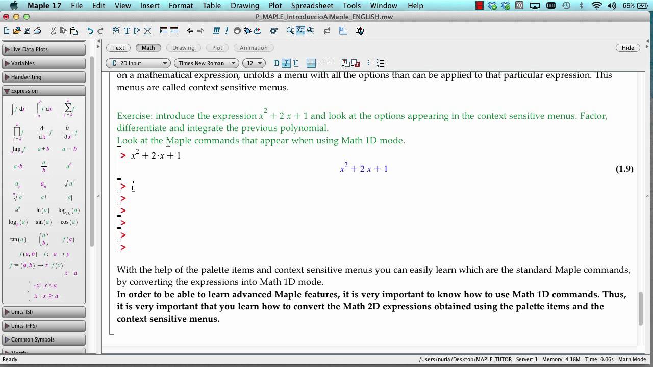 UPC - LEARN MAPLE - Introduction