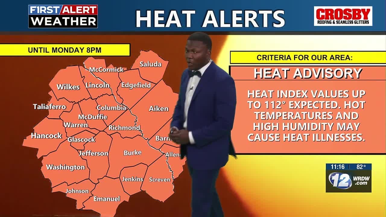 First alert forecast: Heat advisory tomorrow with more hit or miss storms