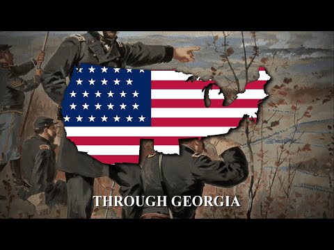 "Marching Through Georgia" - US Civil War Song [LYRICS]