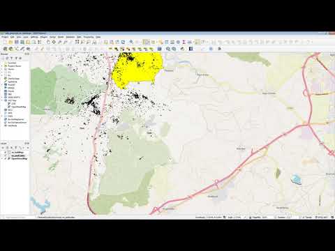 How to add postcode layer to selected buildings layer #QGIS